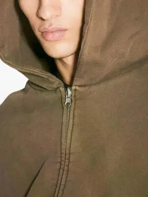 ENTIRE STUDIOS Organic Cotton Zip-up Hoodie - Brown
