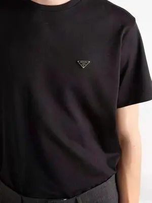 Prada Logo-plaque T-shirt - Black
