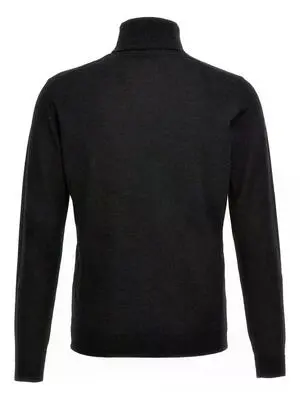 ROBERTO COLLINA Roll-neck Cuffed-sleeves Sweater - Grey