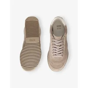 BOSS Logo Suede Low-top Trainers