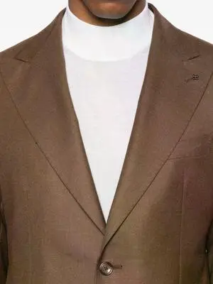 Tagliatore Peak-lapels Single-breasted Suit - Brown