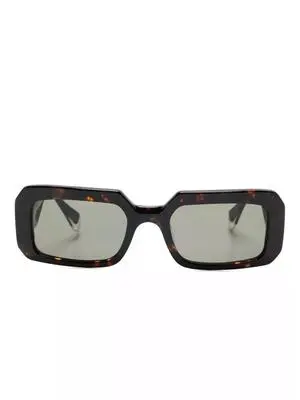 GIGI STUDIOS Camille Rectangular Sunglasses - Brown