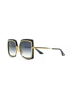 Dita Oversized Square Sunglasses - Black