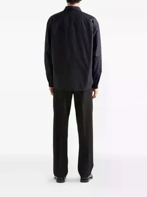 Prada Triangle-logo Wool Trousers