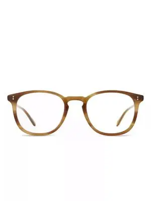 Garrett Leight Round-frame Glasses - Brown