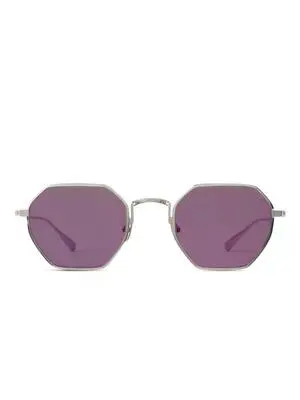MR. LEIGHT Eden S Geometric-frame Sunglasses - Silver