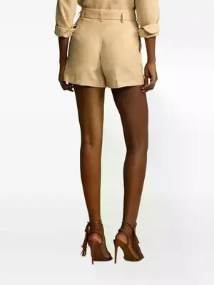 Ralph Lauren Belted Tailored Shorts - Brown