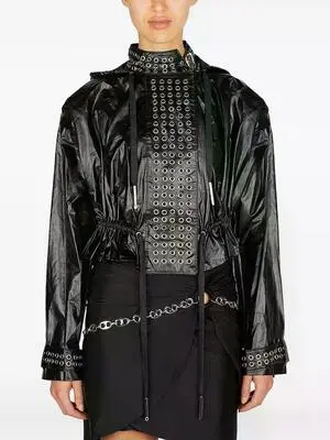 Rabanne Eyelet Biker Jacket