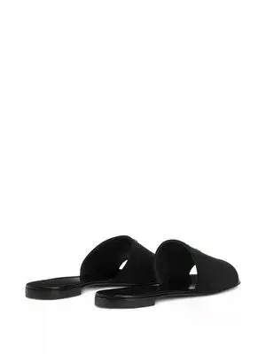 GIUSEPPE ZANOTTI Suede Logo Mules