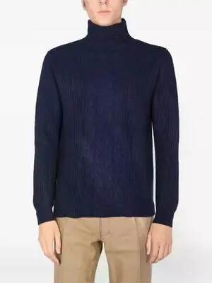 BALLANTYNE Cable-knit Turtleneck Sweater