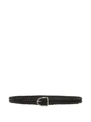 TOM FORD Braided Leather Belt - Brown