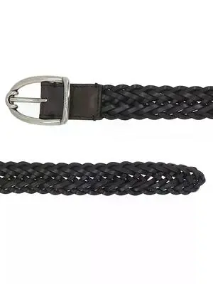 TOM FORD Braided Leather Belt - Brown