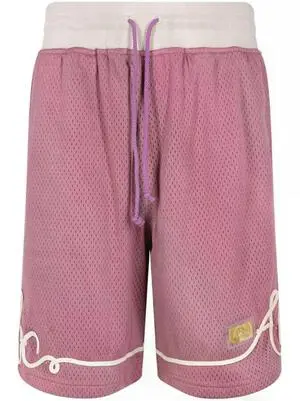 ADVISORY BOARD CRYSTALS Soutache Basketball Shorts - Pink