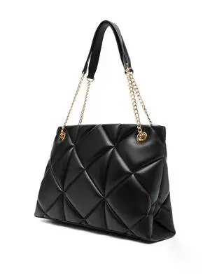 Moschino Quilted Shoulder Bag - Black
