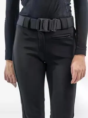 ROBERTA TONINI Belted Zipped-hem Trousers - Black