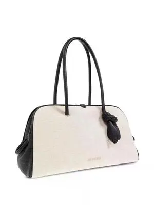 Jacquemus Le Turismo Linen Tote Bag - Neutrals