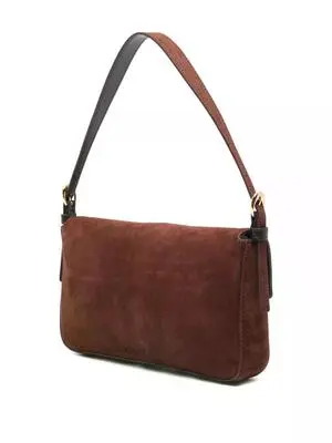 Staud Harlow Buckled Suede Shoulder Bag