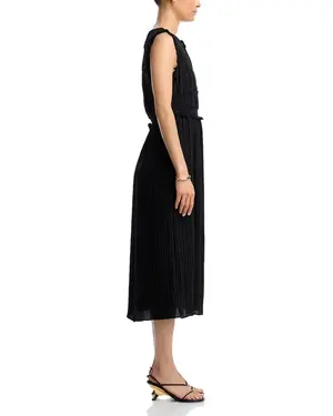 T Tahari Tiered Pleated Dress