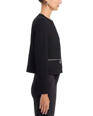 Misook Zip Front Jacket - Black