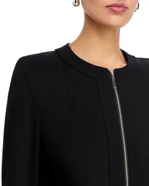 Misook Zip Front Jacket - Black