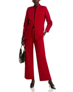 Misook Long Sleeve Jacket - Scarlet Red
