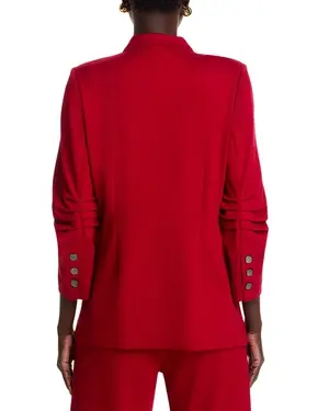 Misook Long Sleeve Jacket - Scarlet Red
