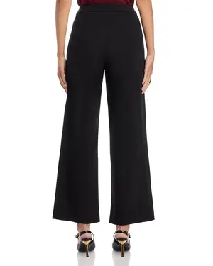 Misook High Rise Ponte Pants - Black