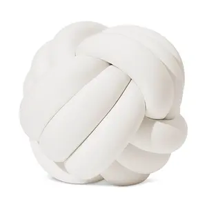 BEARABY Hugget Weighted Knot Pillow, Large 3 Lb - Cloud White