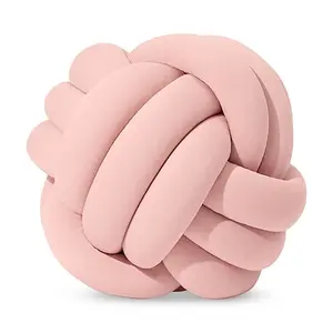BEARABY Hugget Weighted Knot Pillow, Medium 1 Lb - Evening Rose