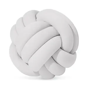 BEARABY Hugget Weighted Knot Pillow, Medium 1 Lb - Moonstone Grey