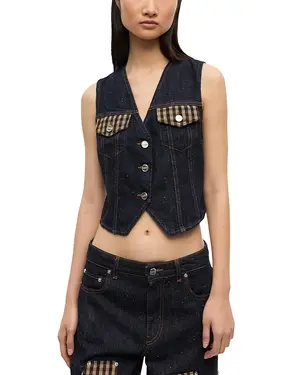 Ganni Denim Vests For Women
