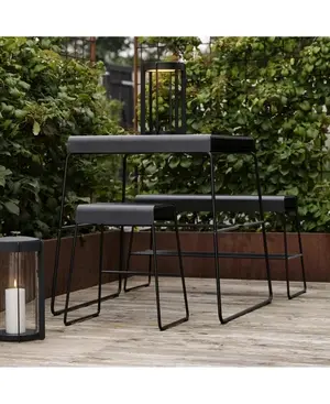 ZONE DENMARK Bench With Shelf A-bench Outdoor - Black