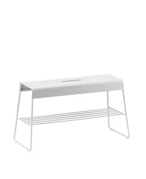 ZONE DENMARK Bench With Shelf A-bench Outdoor - Soft Grey