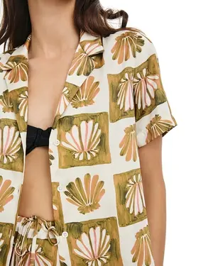 Rails Theis Printed Notch Collar Shirt