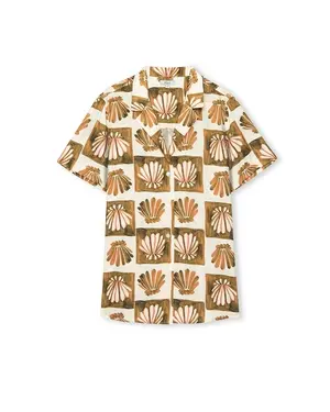 Rails Theis Printed Notch Collar Shirt