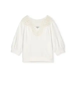Rails Mariposa Crochet Trim Top