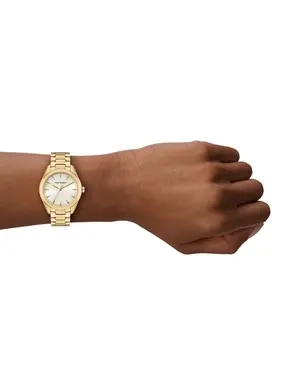 Tory Burch The Miller Watch, 34mm - Silver/gold