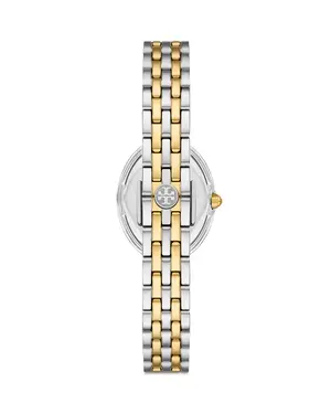 Tory Burch The Oval Watch, 28mm - Silver/two Tone