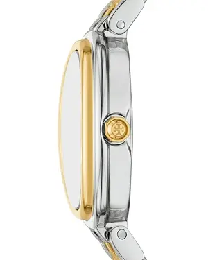 Tory Burch The Oval Watch, 28mm - Silver/two Tone