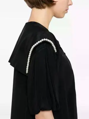 Simone Rocha Cropped Sailor Collar Shirt