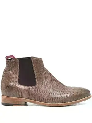 STURLINI FIRENZE Perforated Leather Chelsea Boots