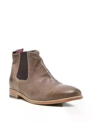 STURLINI FIRENZE Perforated Leather Chelsea Boots