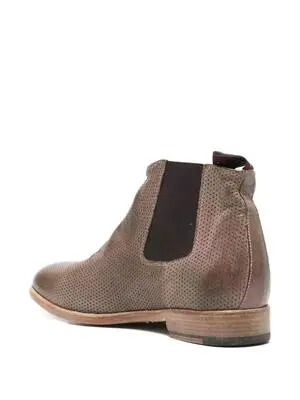 STURLINI FIRENZE Perforated Leather Chelsea Boots