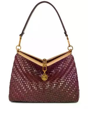 Etro Vela Woven Leather Shoulder Bag