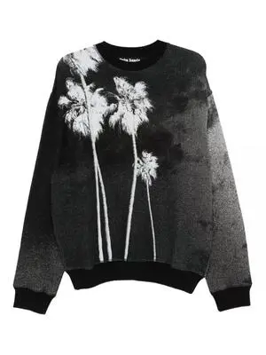 Palm Angels Graphic Print Cotton Sweatshirt