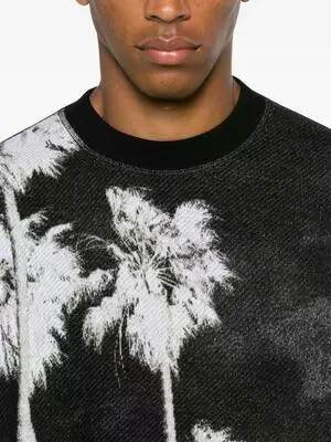 Palm Angels Graphic Print Cotton Sweatshirt
