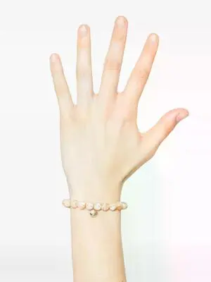 SYDNEY EVAN 14ct Yellow Gold Stone Shell Charm Bracelet