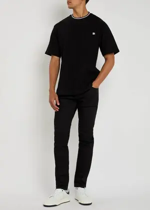 Dolce & Gabbana Logo-embroidered Piqué Cotton T-shirt