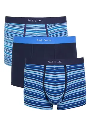 Paul Smith Stretch-cotton Trunks - Blue