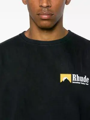 Rhude Logo-print T-shirt - Black